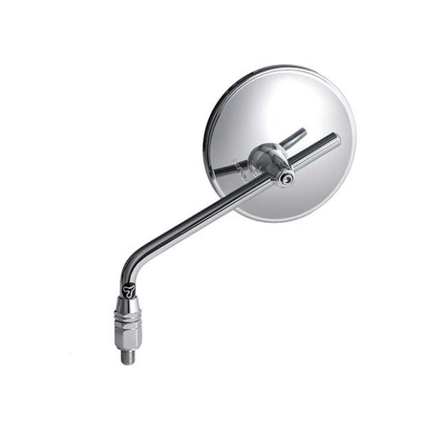 タナックス NA-021 トラッドミラーEX クロームメッキ 10mm/正ネジ 1個 バイクミラー 鏡 丸型 二輪車 パーツ TANAX