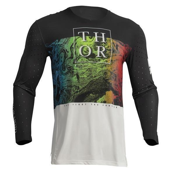 THOR 2910-7045 23 PRIME MELTER MXジャージ ブラック/ヴィンテージホワイト XL バイク ウェア