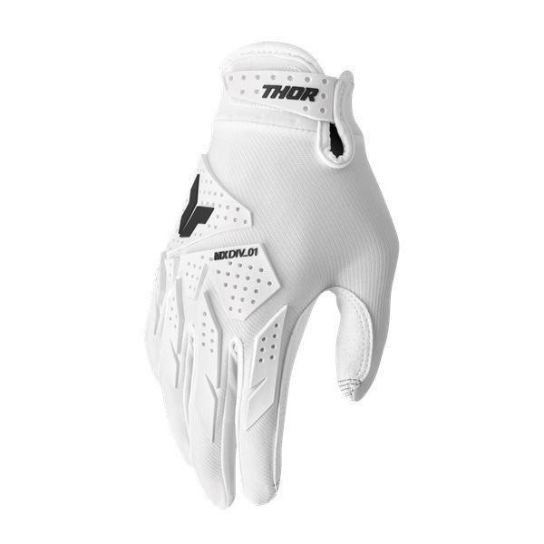 THOR 3330-8155 LAUNCH XP MXグローブ ホワイト S 手袋 てぶくろ スマホ対応 モトクロス レース バイク用 ソアー ウエストウッド