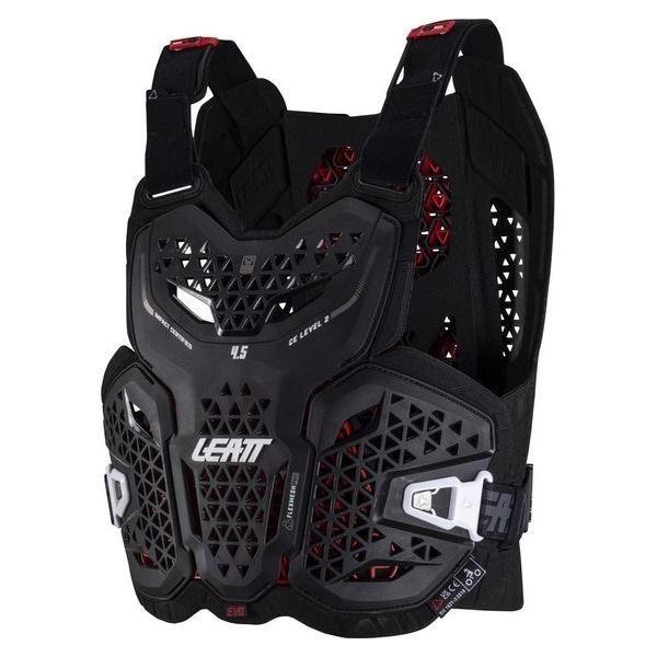 LEATT 5025202381 4.5 EVO チェストプロテクター ブラック L/XL (172〜184cm) バイク 胸 背中 保護