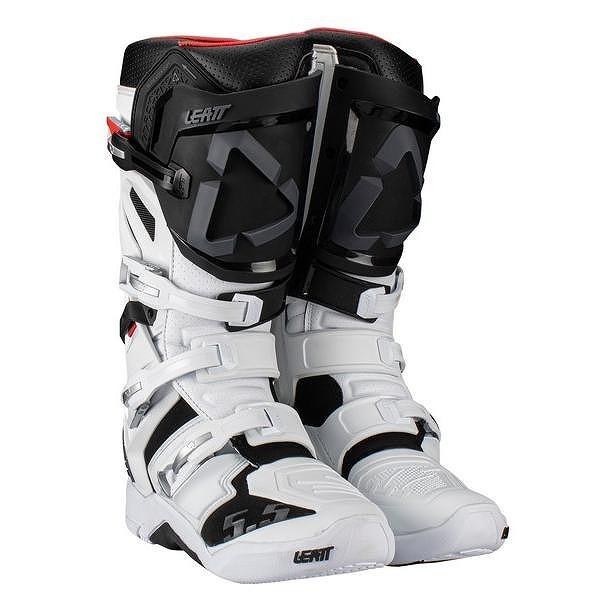 LEATT リアット 3023050301 5.5 FlexLock ブーツ ホワイト 8インチ(26-26.5cm) オフロード モトクロス ウエストウッド