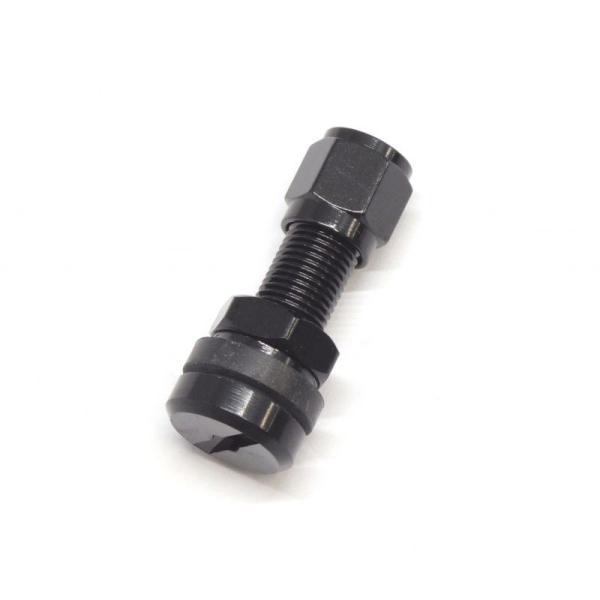 ゲイルスピード 28200055 エアバルブ アルミキャップ付 ブラック φ11.5(純正ホイール対応) ストレート30mmバブル