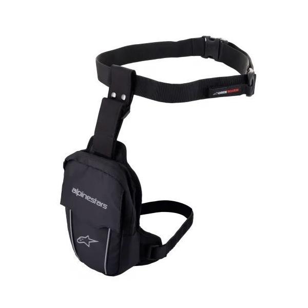 アルパインスターズ ACCESS THIGH BAG アクセスサイバッグ ブラック/ブラック ワンサイズ ホルスター 鞄 防水 サイズ 調整 アルパイン