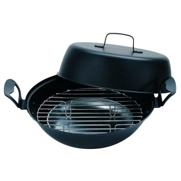 ベルモント H-027 鉄製 燻製鍋 27cm くん製 薫製 調理器具 クッカー キャンプ ソロキャンプ バーベキュー アウトドア H027