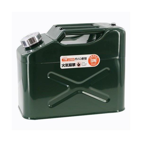 プロツールス TOOL471 ガソリン携行缶 グリーン W35.2×H29×D18cm 10L 1缶 整備 メンテナンス カスタムジャパン