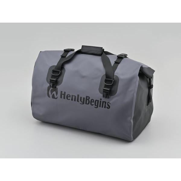ヘンリービギンズ(Henly Begins) 48383 DH-767 防水シートバッグ グレー 60L バイク カバン 収納