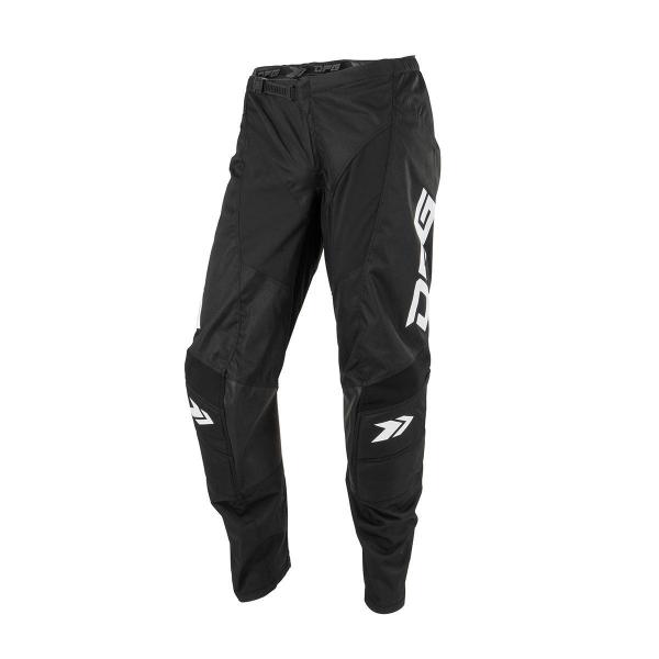 ダートフリーク DG0102-102-036 ソリッド パンツ ブラック/ホワイト 36 バイク 4WAYストレッチ生地 クッションパッド内蔵 G5655