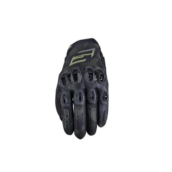 FIVE STUNT EVO 2 オールシーズングローブ カモカーキ XLサイズ バイク 手袋 スマホ対応