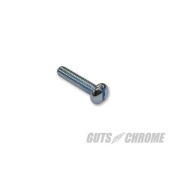 GUTS CHROME ガッツ クローム GC-71791 スロテッドスクリュー ジンク 1/4-20x1-1/4インチ状態新品未使用内容USA製　スロテッドボルト インチ　ユニクロメッキラウンドのマイナスボルトです。サイズ:1/4-20、...