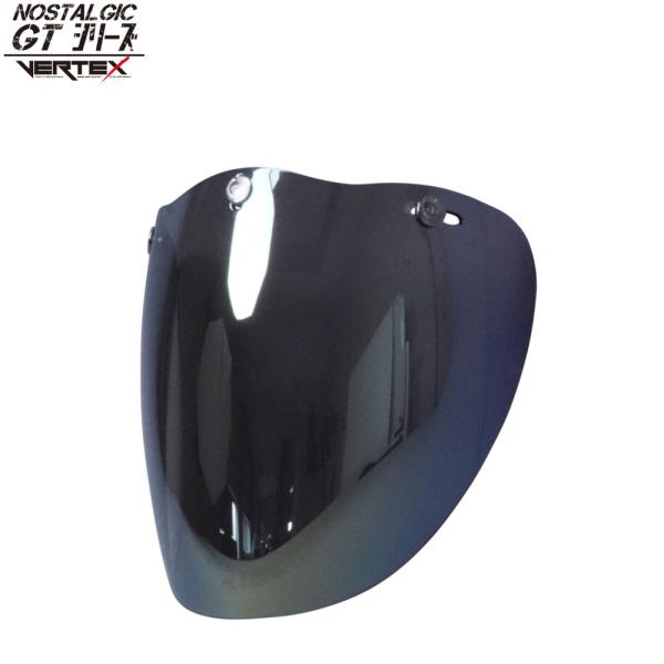 GT301 GT303 オプションパーツ ノスタルジック GT-303 ロングシールド ミラーイエロー ハーフヘルメット GT-301 GT-303 専用 ヘルメットシールド ノスタルジック GT301 GT303 専用 ヘルメットシールド