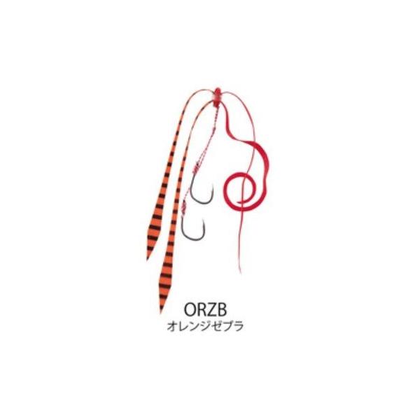 クロスファクター CLA039 ブレイズスリムカーリーユニット大針 ORZB/オレンジゼブラ 2本入 タイラバ 仕掛け 釣具 つり フィッシング