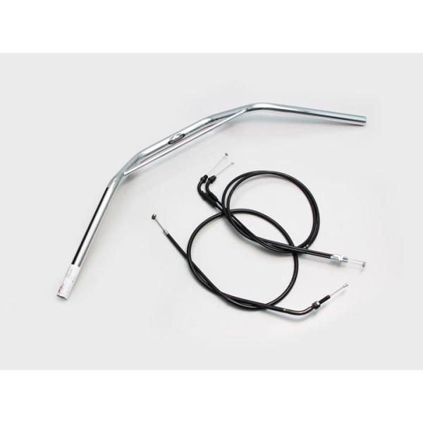 ハリケーン H042-031C トラッカーHIGH ブリッジ付 ハンドルセット クロームメッキ CL250 バーハンドル ケーブル/ホース付 バイク 二輪車 パーツ HURRICANE