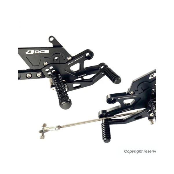 KN企画 01FR040B-KN RCB アルミバックステップ ブラック YZF-R15 YZF-R125 MT125 バイク パーツ