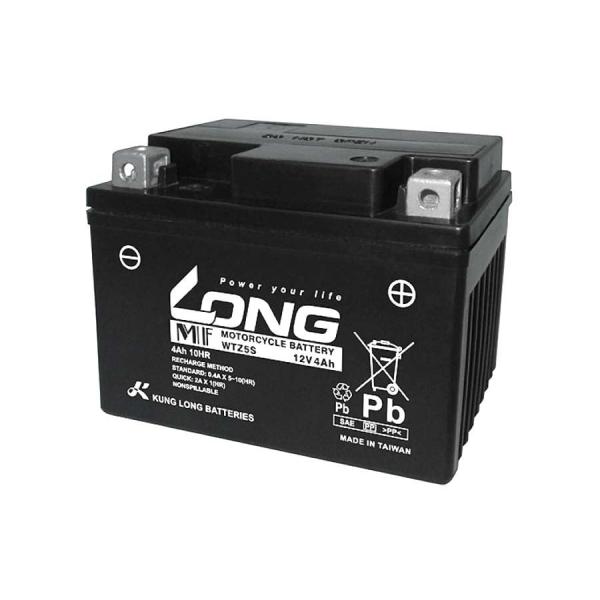ロングバッテリー WTZ5S バッテリー 12V 4Ah 液注入済 互換 YTZ5S GTZ5S YTX4L-BS YT4L-BS YTZ4V GTZ4V バイクパーツ 電装系 バッテリー 充電関連