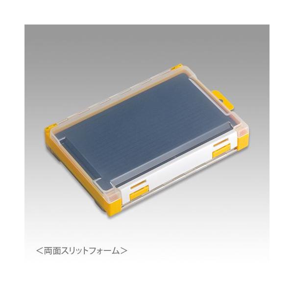 メイホウ ランガンケース3010W-2イエロー 205×145×40mm 1個 両面 収納 ジグヘッド フック 収納 釣具 フィッシング MEIHO
