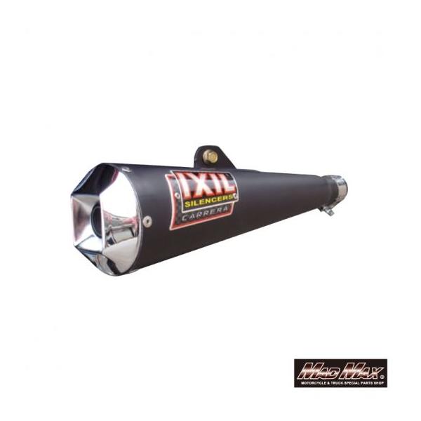 マッドマックス IX-OY950BS IXIL(イクシル) フルEXマフラー 380mm ブラックHTペイント OVC9B 円錐形 ジョグ100 フォース100