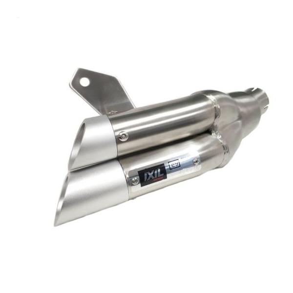 マッドマックス IX-XB5306V IXIL(イクシル) スリップオンマフラー 430mm マットポリッシュ L2X デュアルラウンド 45mm ベネリ TNT125