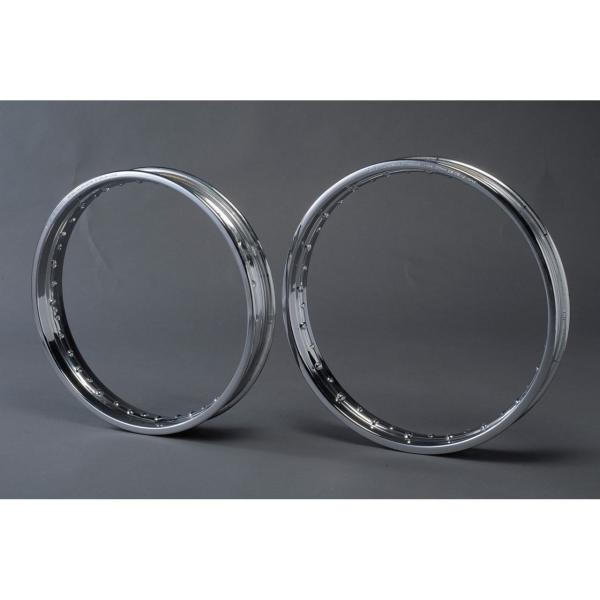 MRS D.I.D MRS-Z1-B1 クロームメッキリム フロント 1.85-19 40穴 Z1 Z2 KZ900 Z750 Z750D1 KZ1000 CB750 H1/500SS系 H2/750SS系 バイク