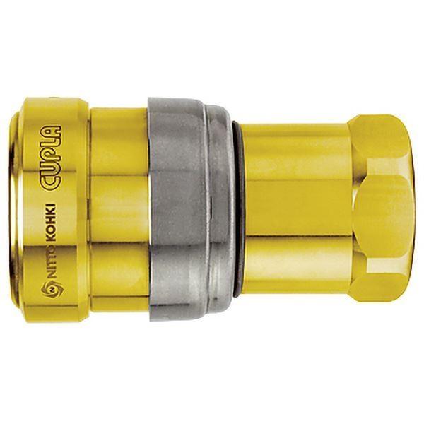 日東工器 42807 ゼロスピルカプラ ZEL-2S BRASS FKM 真ちゅう/ふっ素ゴム おねじ取付用 配管 水廻り 空圧 ホース 流体機器 継手 中圧用