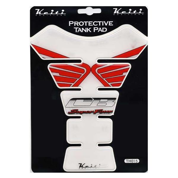 KEITI ADDITION ケイティ TH015 タンクパッド ホンダタイプ レッド/ホワイト