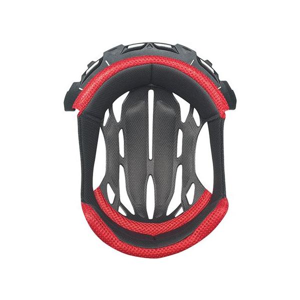OGK RT-33 インナーパッド ナロータイプ ダークグレー/レッド S 内装 クッション 頭 ヘルメットパーツ 補修 カブト Kabuto