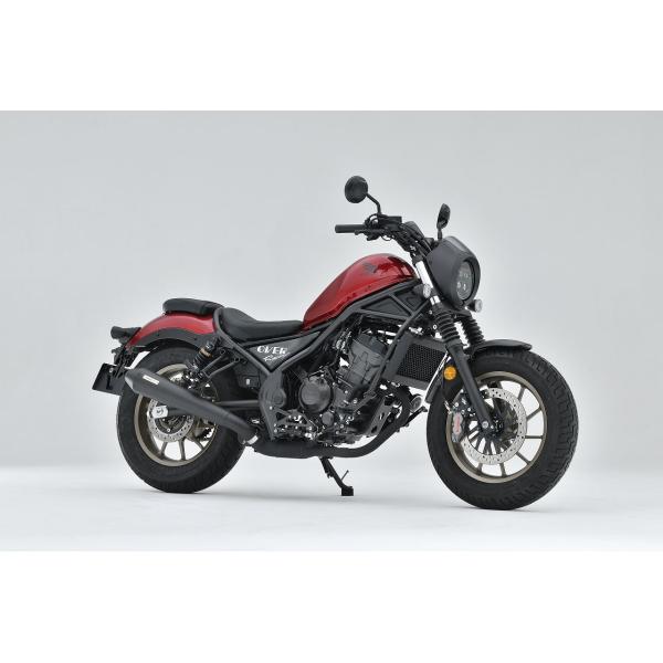 オーヴァーレーシング 17-131-02 SSメガホン S/Oマフラー BLK Rebel250(23-25)/S Edition(23-25) ブラック 1個 オーバー バイクパーツ レブル 黒 カスタム
