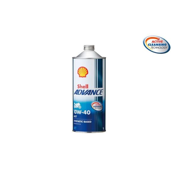 PMC AX7-10401 Shell ADVANCE 4T AX7 10W-40 1L 半化学合成油 1本 エンジン オイル メンテナンス シェル アドバンス ベースオイル