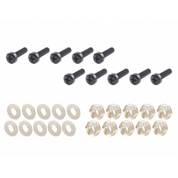 POSH ポッシュ 990520-06 スクリ-ンビスセット ブラック M5X20 (10pcs)