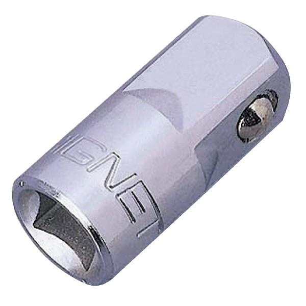 SIGNET シグネット 11510 1/4DR 1/4X3/8 ソケットアダプター ●サイズ(”SQ×”SQ)：凹1/4×凸3/8 ●全長(L；mm)：26 ●外径(D；φmm)：11 ●1/4”SQのラチェットハンドル等で3/8”SQの...