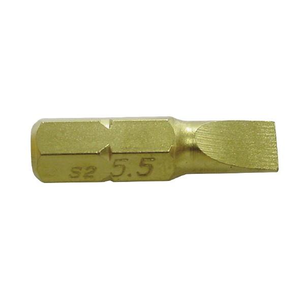 SIGNET シグネット 21442 1/4" チタンコーティングマイナスビット 4.5MM●差込角(”HEX)：1/4 ●全長(mm)：25 ●サイズ(mm)：4.5 ●耐久性に優れたチタンコーティングを施したマイナスビット。 ●メイン画...