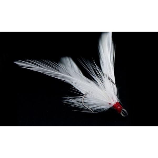リューギ HFP046 フェザードピアストレブル ホワイト 2 2本入 釣針 針 はり フック 釣具 釣り つり