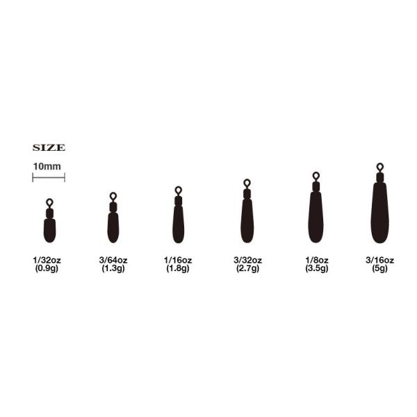 リューギ SRD087 DSリングドデルタTG 1/16oz(1.8g) 5個入 オモリ シンカー 仕掛け 釣具 釣り つり