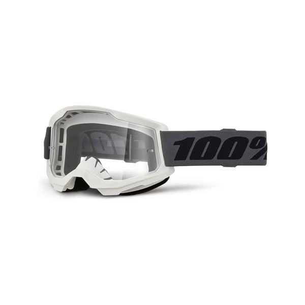 100% 50027-10026 STRATA2 ゴーグル グレー クリア ストラータ モトクロス バイク 目 紫外線 保護 ウエストウッド