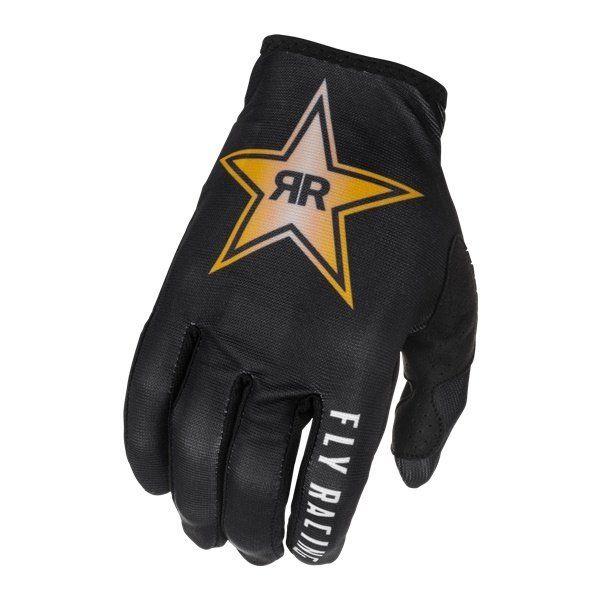 FLY フライ 374-013S MXグローブ LITE ROCKSTAR ライト ロックスター ブラック/イエロー/ホワイト Sサイズ 手袋 保護 オフロード ウエストウッド