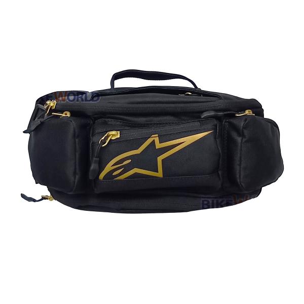 ●メーカー：alpinestars （アルパインスターズ）●品番：6106718●商品名：KANGA v2 WAIST BAG（カンガ ブイツー ウエストバッグ）●カラー：ブラック/ゴールド（185）●サイズ：O/S（ワンサイズ）●容量：2...