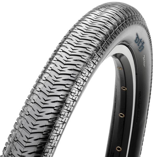 Maxxis DTH（Drop the Hammer）の溝付きスリックデザインは、BMX、ダートジャンプ、パンプトラックなど様々なシチュエーションに適しています。サイズ:20X1.95 / ETRTO:49-406 / TPI:120 /ビ...
