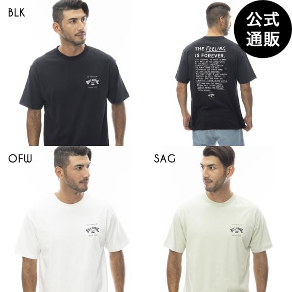 【BILLABONG(ビラボン)ブランドの公式オンラインストア】創設者ゴードン・マーチャントの直筆メッセージをバックプリントしたクルーネックTシャツ。ブランド設立50周年のキーワードである「THE FEELING IS FOREVER」とい...