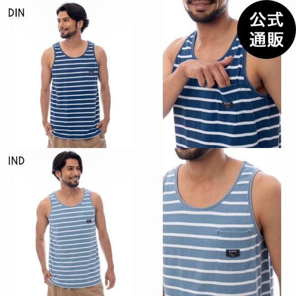 【BILLABONG(ビラボン)ブランドの公式オンラインストア】今季からスタートしたINDIGO COLLECTIONのインディゴボーダータンクトップ。さらりとした肌触りが心地よい先染めのボーダー天竺を使用。左胸ポケットのオリジナルラベルが...