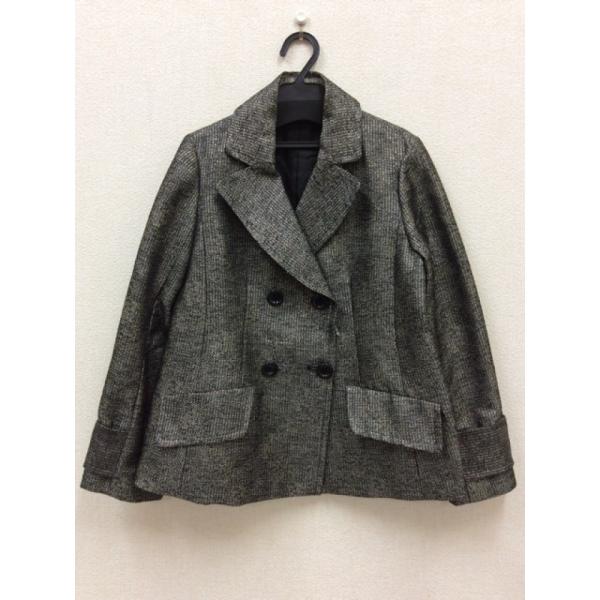 黒×渋ゴールドミックス ショートコート