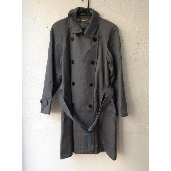 グレーコート  表地 毛100% 裏地 キュプラ 肩パット入り
