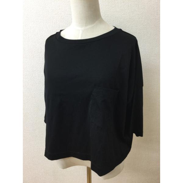 黒 幅広カットソー 美品