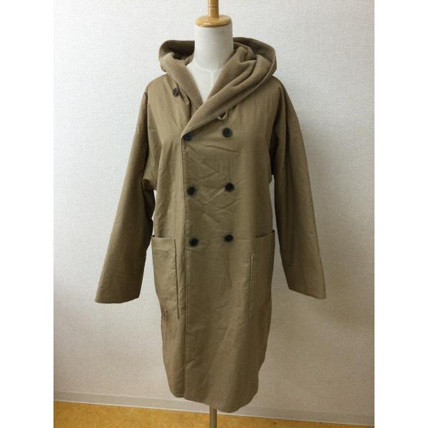 キャメルベージュコート 裏全体フリース