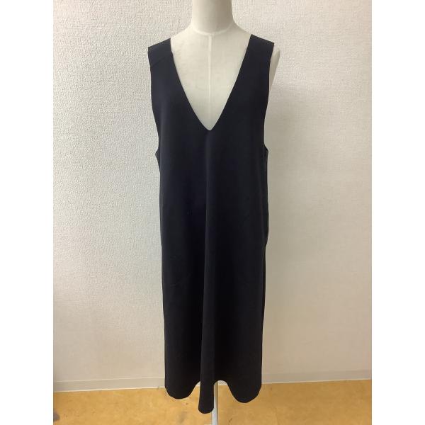 黒カットソー生地 ジャンパースカート サイズ40