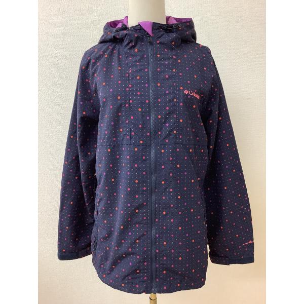 オムニシールド ジャケット ネイビーに赤やオレンジドット サイズXL