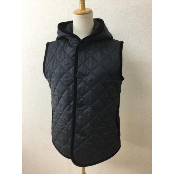 黒キルティングベスト バートン 美品 サイズ10