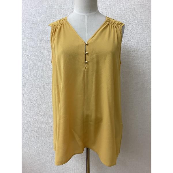 ユナイテッドアローズ グリーンレーベル 山吹色 ノースリーブトップス