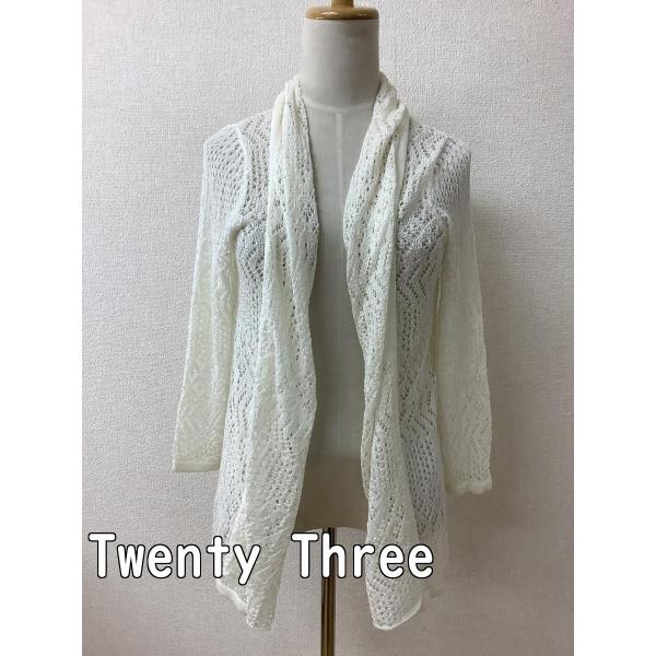 タグ付き未使用 アイボリーレース 羽織りカーディガン サイズL