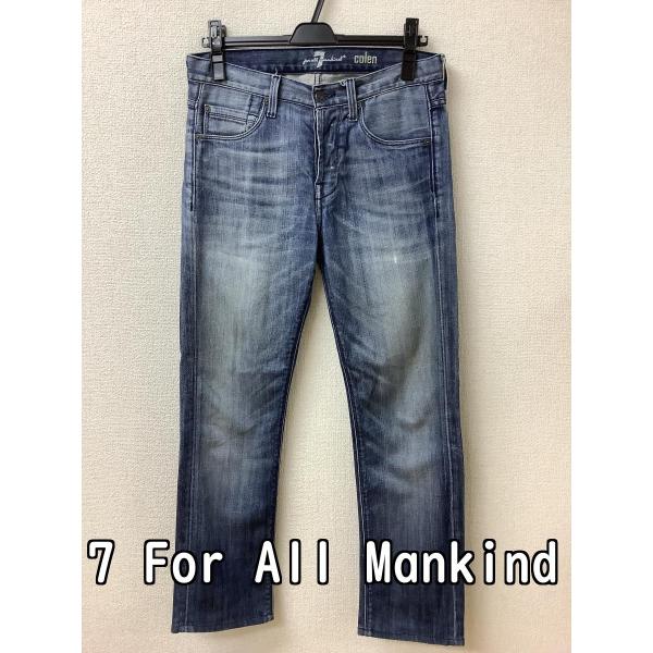 色落ち加工 ブルーデニムパンツ サイズ28