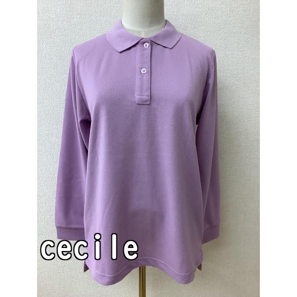 ラベンダー色ポロシャツ サイズM