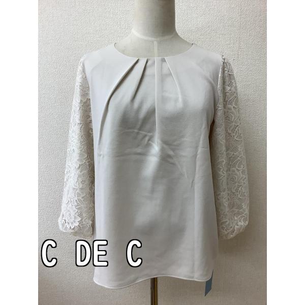 ベージュブラウス 袖レース サイズ38